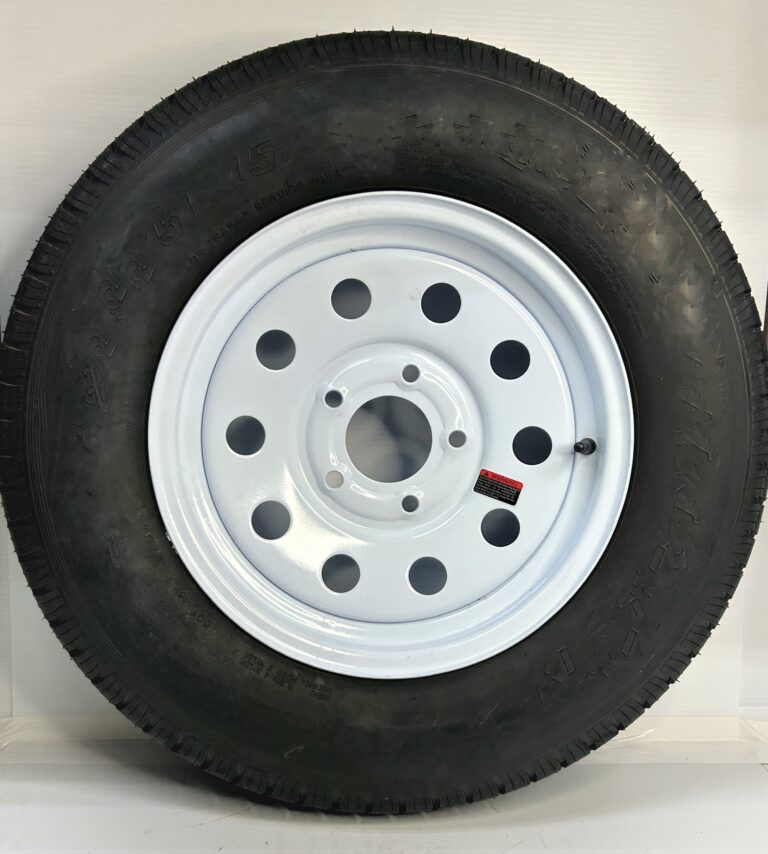 12" BOAT TRAILER CAMPER WHITE MOD ( 4 LUG ) TRAILER TIRE 480-12 TIRE ...