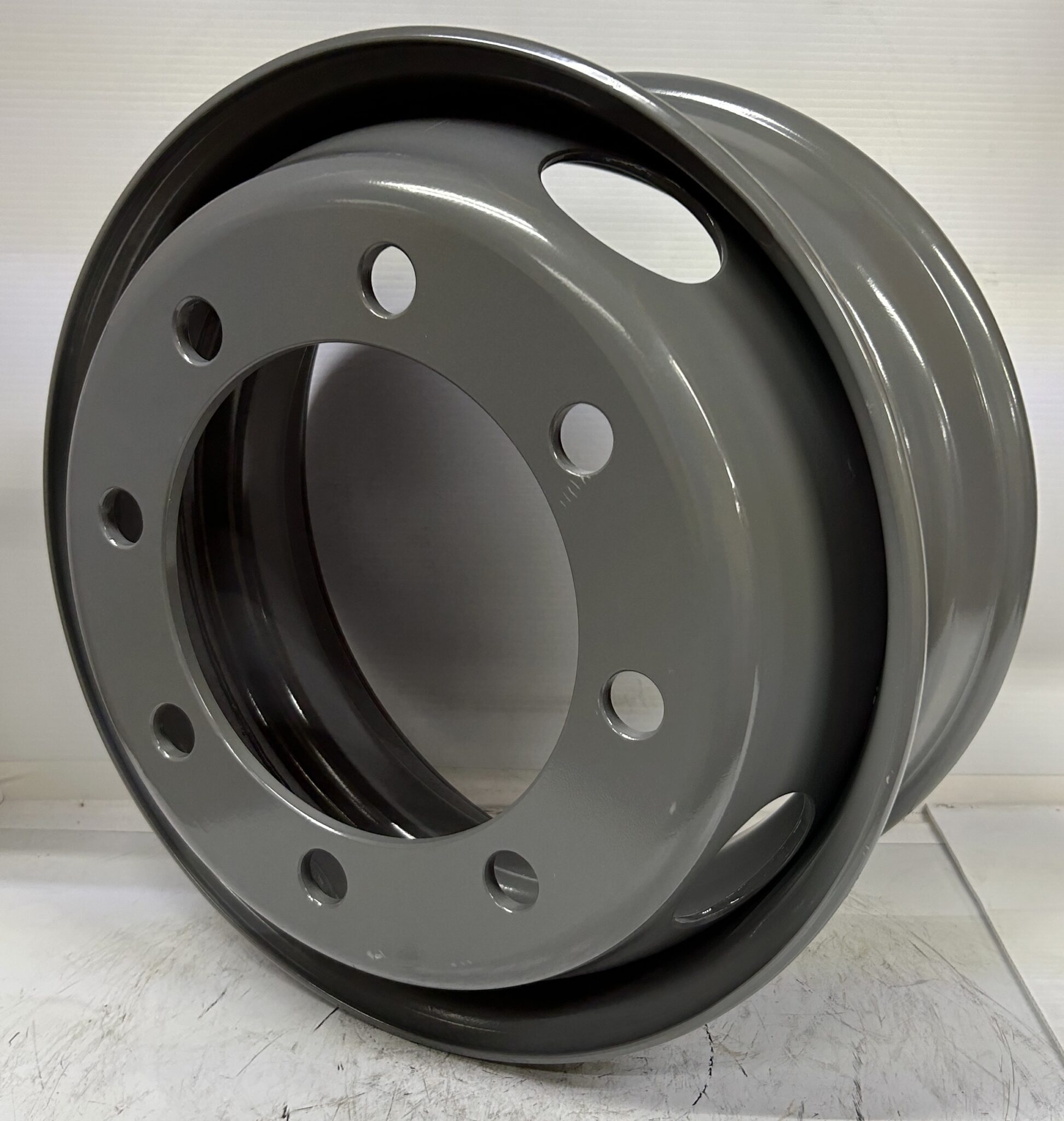 17.5 Inch 8 Lug Tandem Dually Trailer Wheel Rim DUAL 1758275 Grey ...