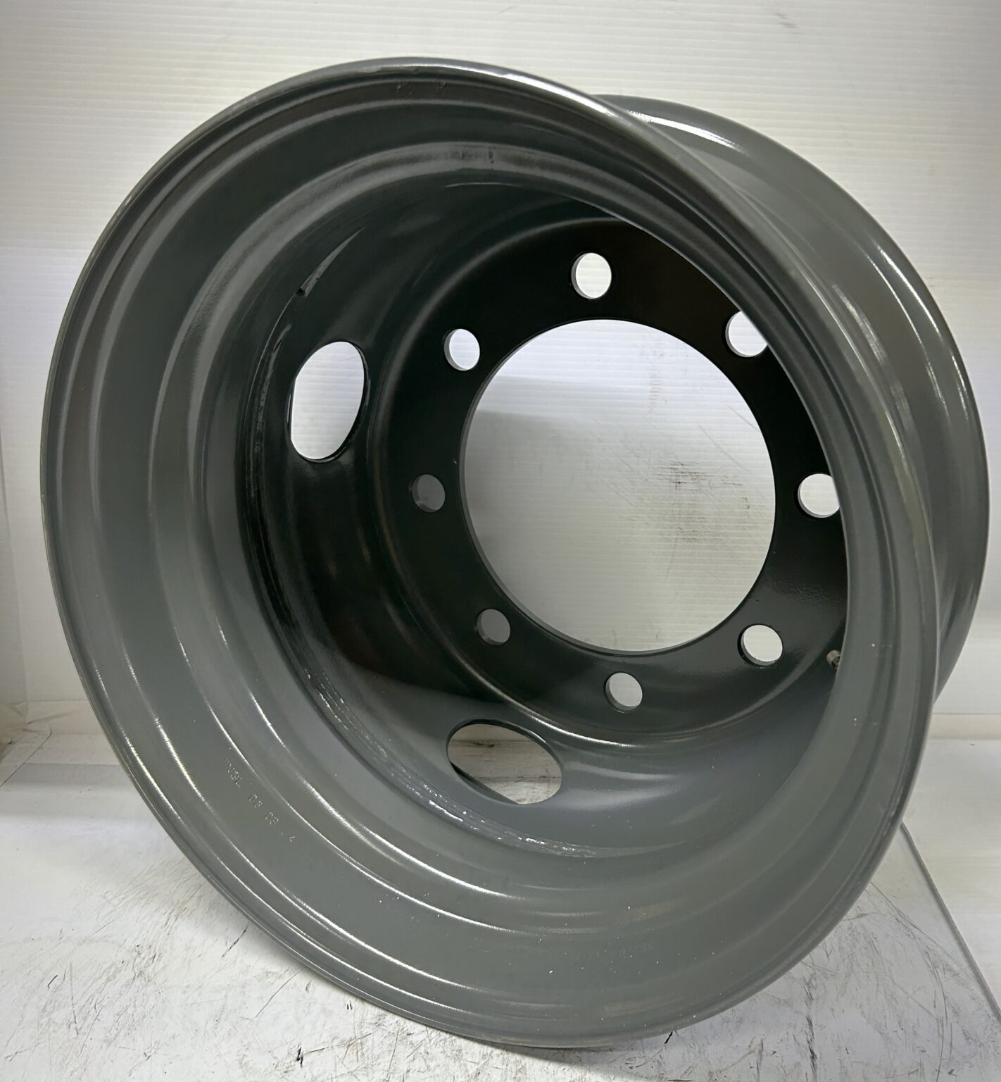 17.5 Inch 8 Lug Tandem Dually Trailer Wheel Rim DUAL 1758275 Grey ...